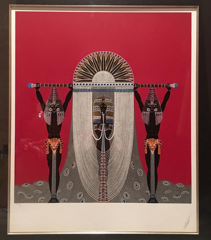 Erte "The Egyptian" Serigraph Signed Limited Edition CXVIII/CL at 1stDibs