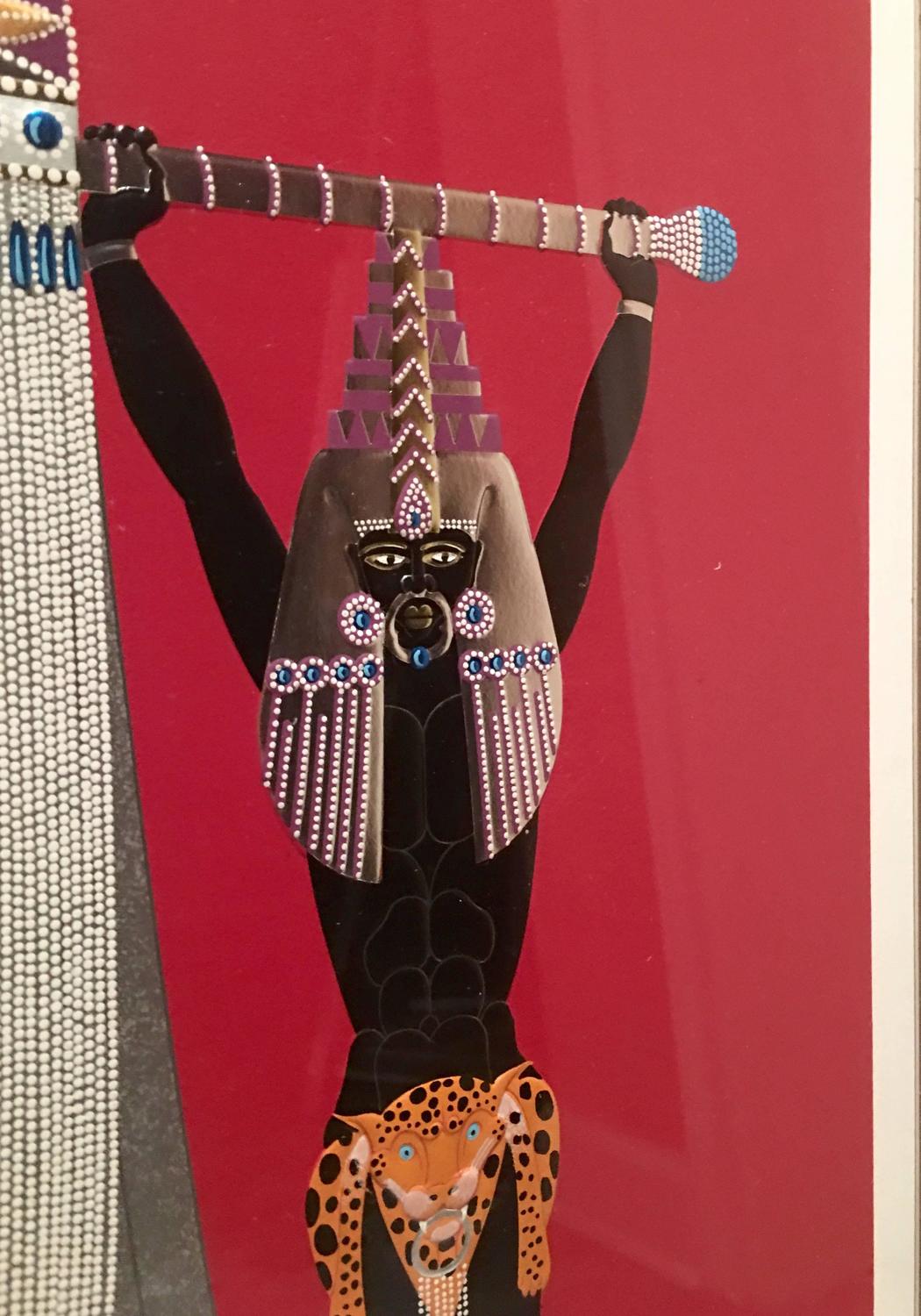 Erte "The Egyptian" Serigraph Signed Limited Edition CXVIII/CL For Sale ...