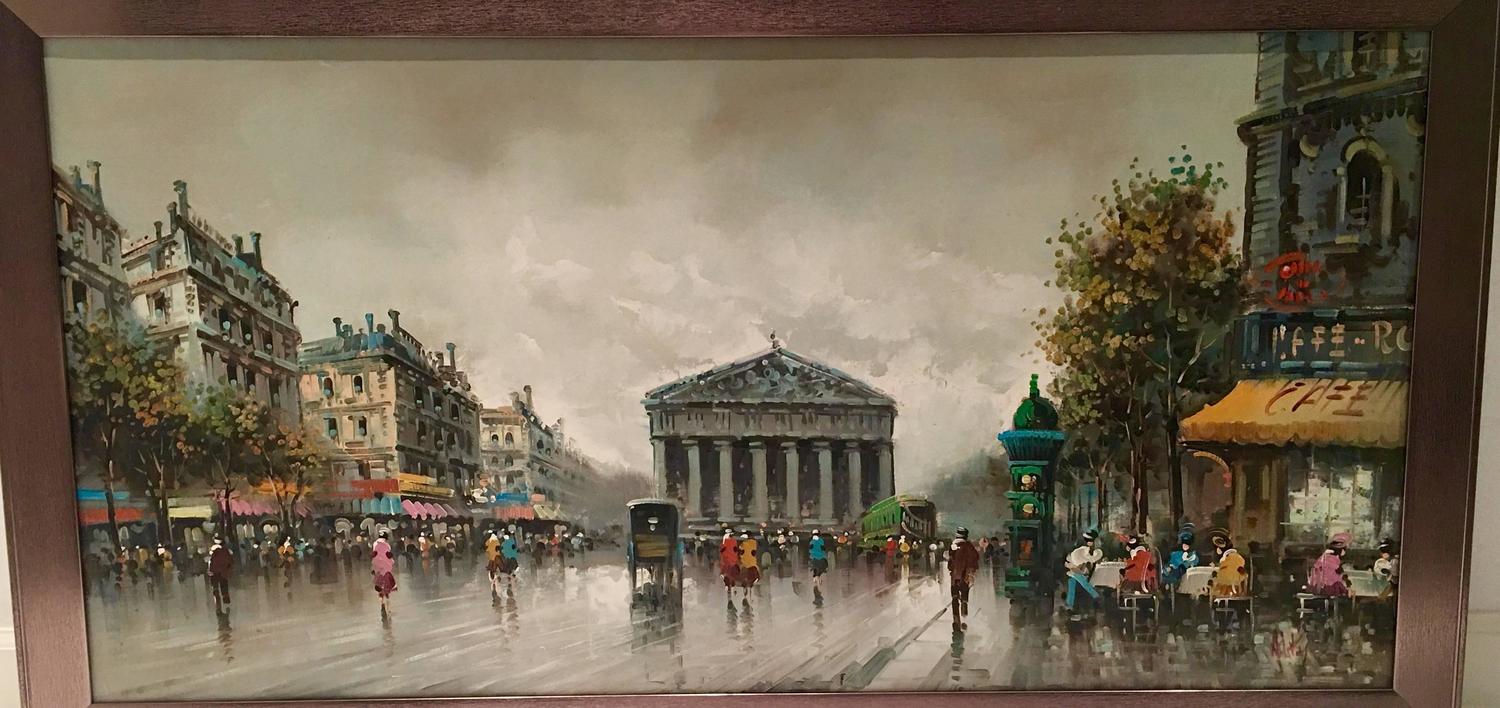 Mid-Century Impressionist Oil Painting by Antonio DeVity at 1stdibs