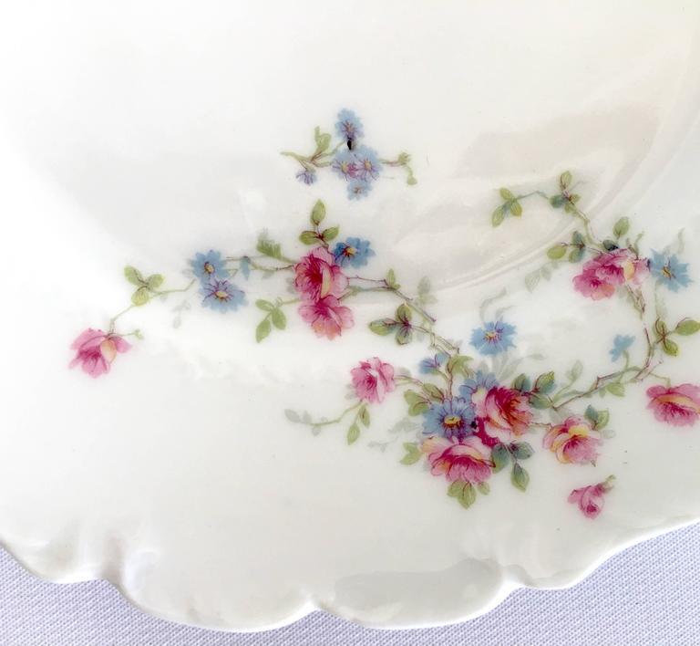 1920'S Limoge France 42 - Piece Set Of Dinnerware "Scattered Roses" at ...