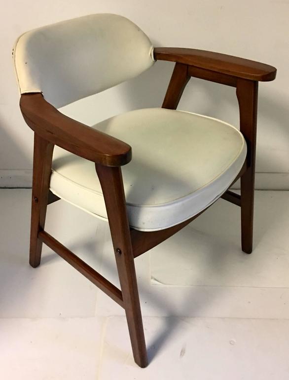 Pair of Mid-Century Modern Jerry Johnson Style Upholstered Armchairs ...
