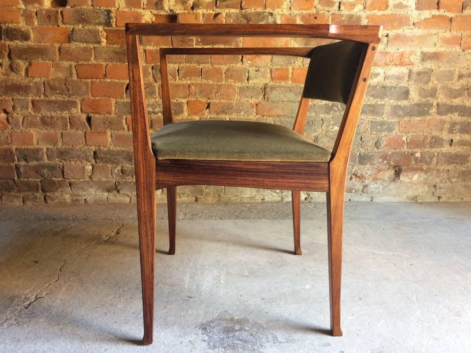 Edward Barnsley Dining Chairs Set of Five Stamped Dated 1978 ...