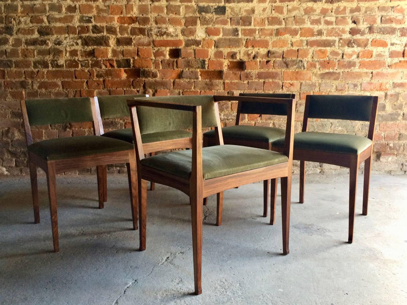 Edward Barnsley Dining Chairs Set of Five Stamped Dated 1978 ...