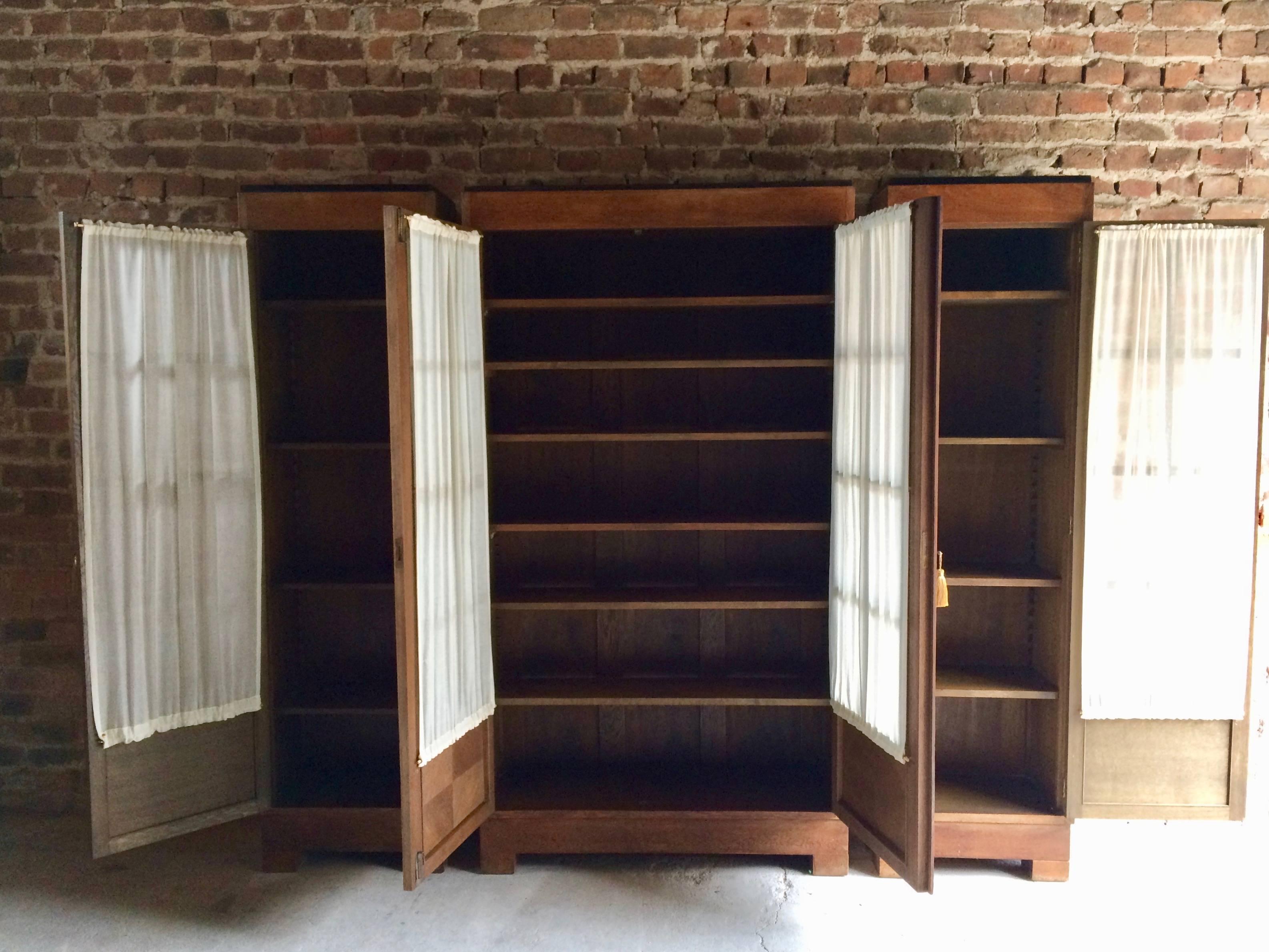 Bruno Paul for Vereinigte Werkstatten Oak 'Typenmöbel' Cabinets, circa ...