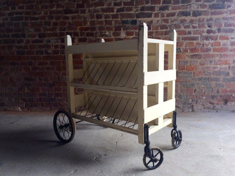 Antique 20th Century Former Prison Library Trolley at 1stDibs