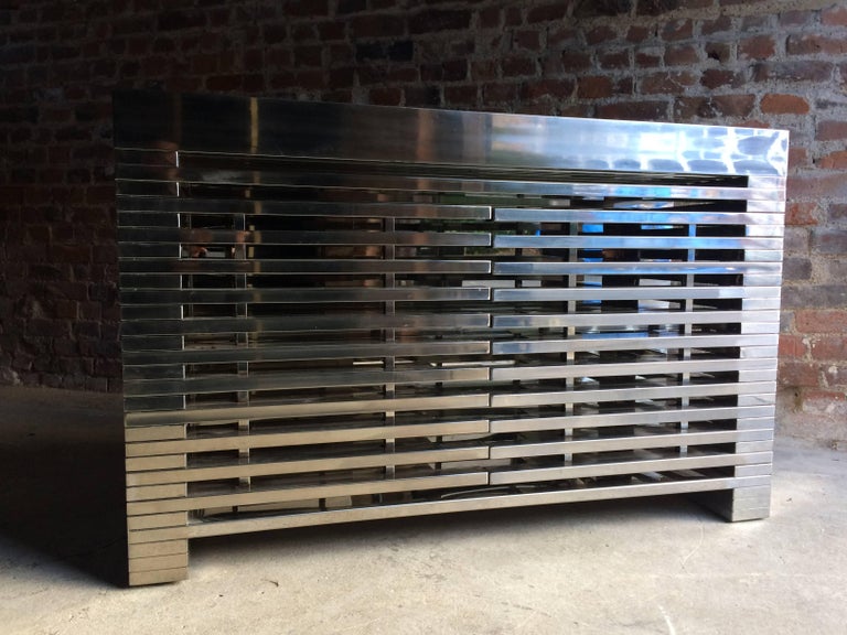 Timothy Oulton Zazenne Steel Sideboard Credenza Medium at 1stDibs