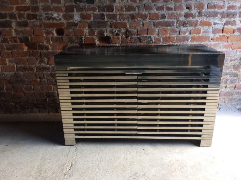 Timothy Oulton Zazenne Steel Sideboard Credenza Medium at 1stDibs