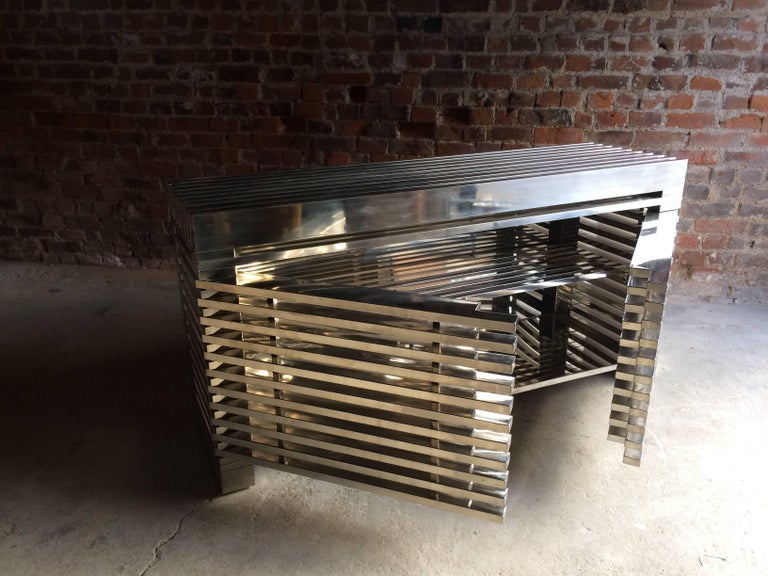 Timothy Oulton Zazenne Steel Sideboard Credenza Large RRP £6273 at ...
