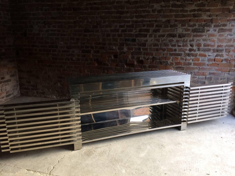 Timothy Oulton Zazenne Steel Sideboard Credenza Large RRP £6273 at ...
