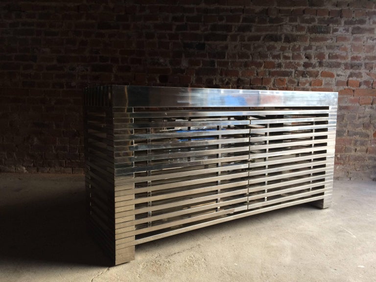 Timothy Oulton Zazenne Steel Sideboard Credenza Large RRP £6273 at ...
