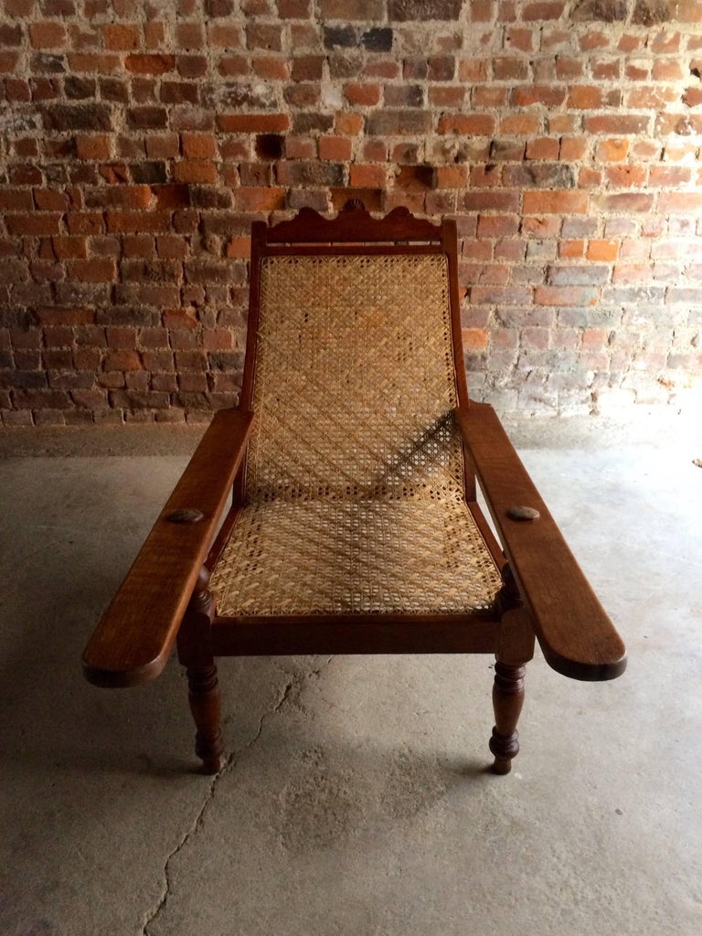 Indian Mahogany Plantation Chair Planters Armchair at 1stDibs