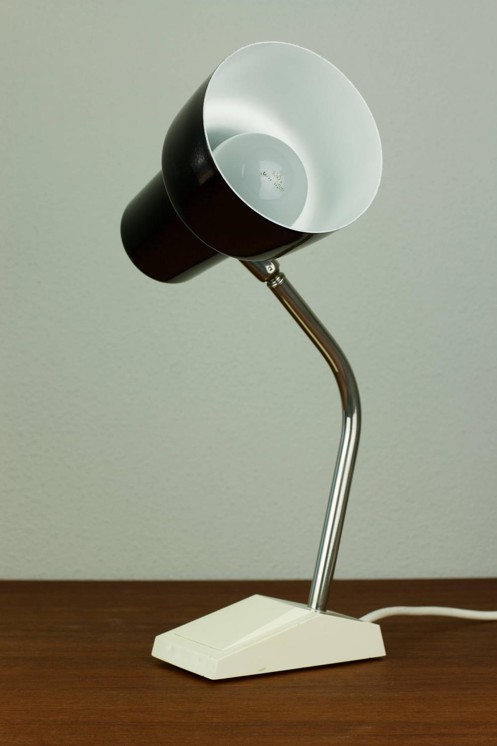 Vintage Mid-Century German Swan Neck Desk Lamp by Hoffmeister Leuchten ...