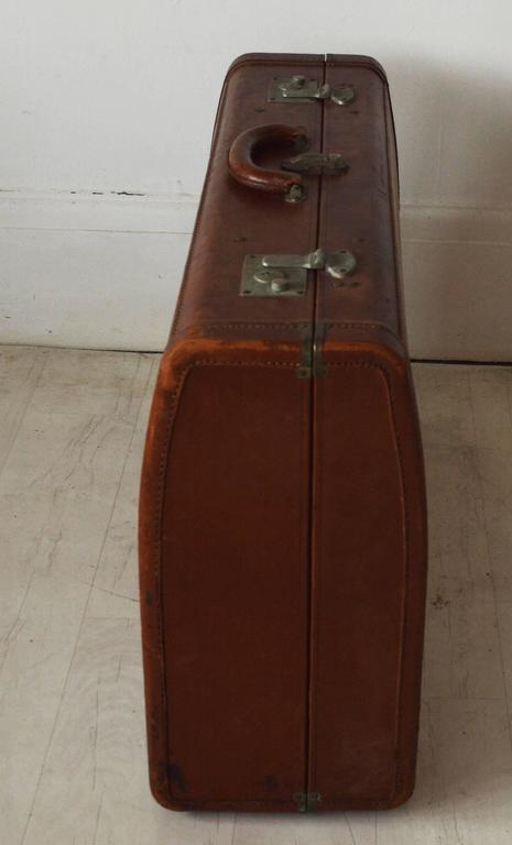 Vintage Cowhide Suitcase By The "Victor" Luggage Company, England at ...