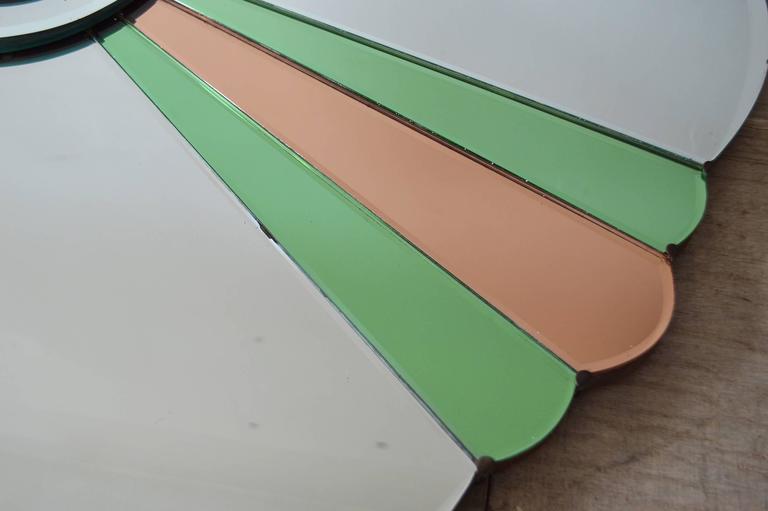 Original Art Deco Fan Shaped Mirror, English, 1930s at 1stDibs