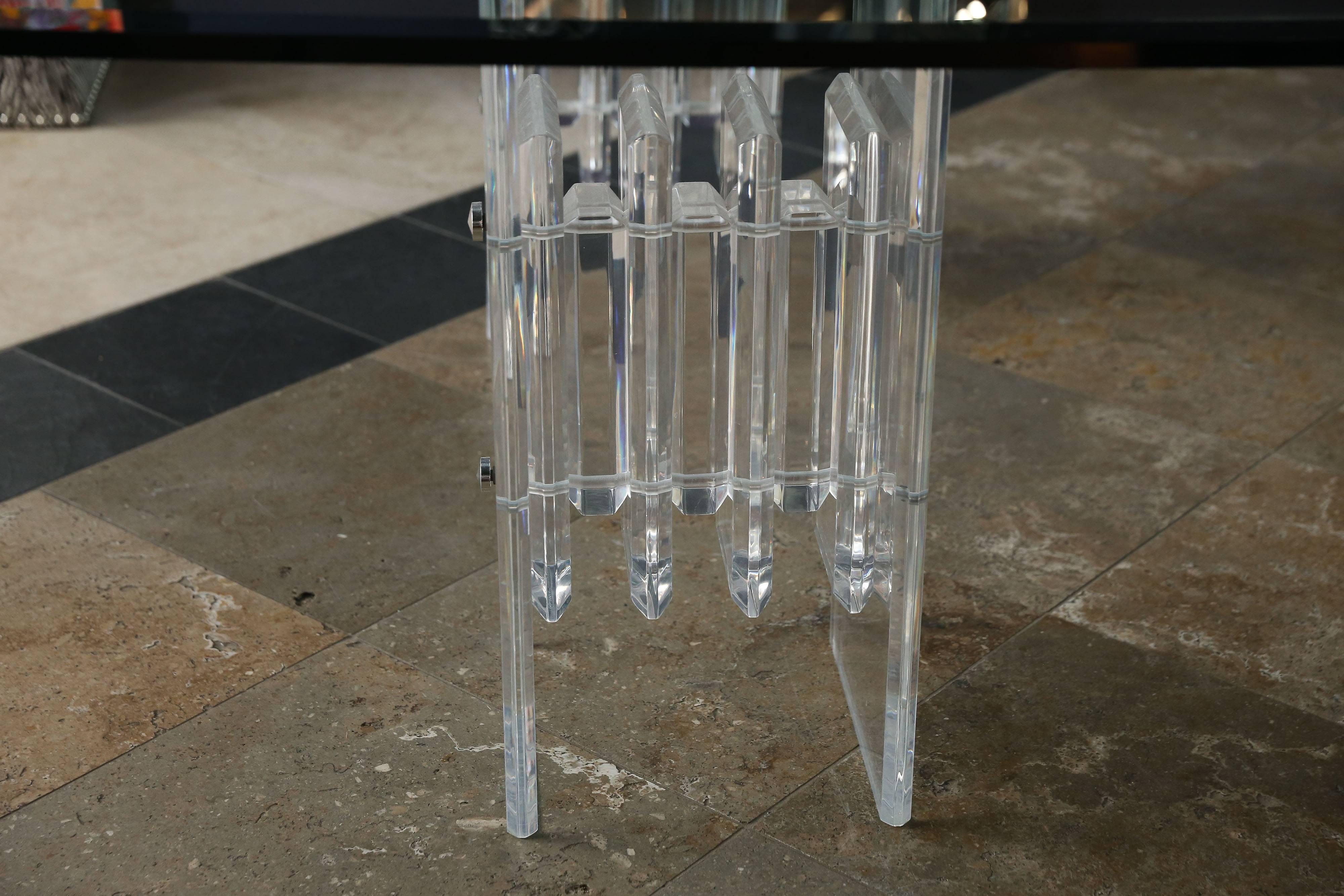 Radiator Table with Lucite Accordion Table Bases at 1stDibs | radiator ...