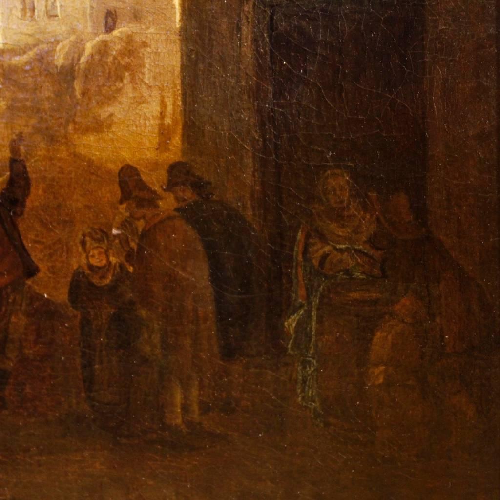 Antique Landscape Dutch Painting Oil on Canvas, 18th Century at 1stDibs ...