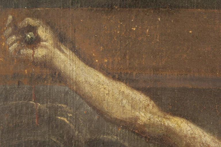 18th Century Oil on Canvas Religious Painting "Crucifixion of Christ" at 1stDibs