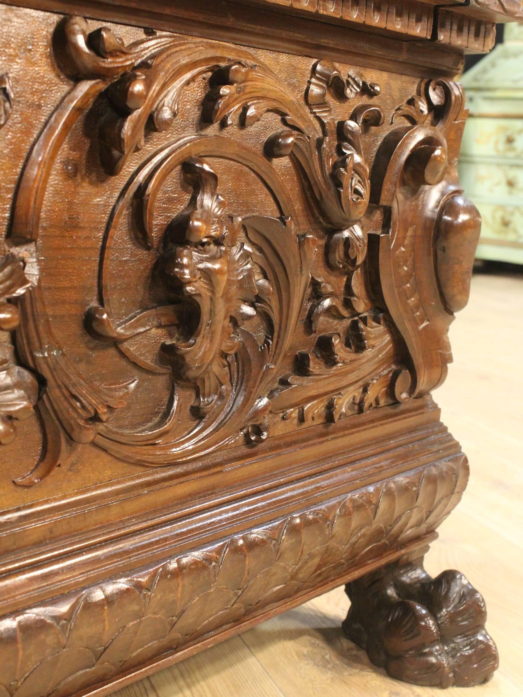 20th Century Italian Carved Chest at 1stDibs
