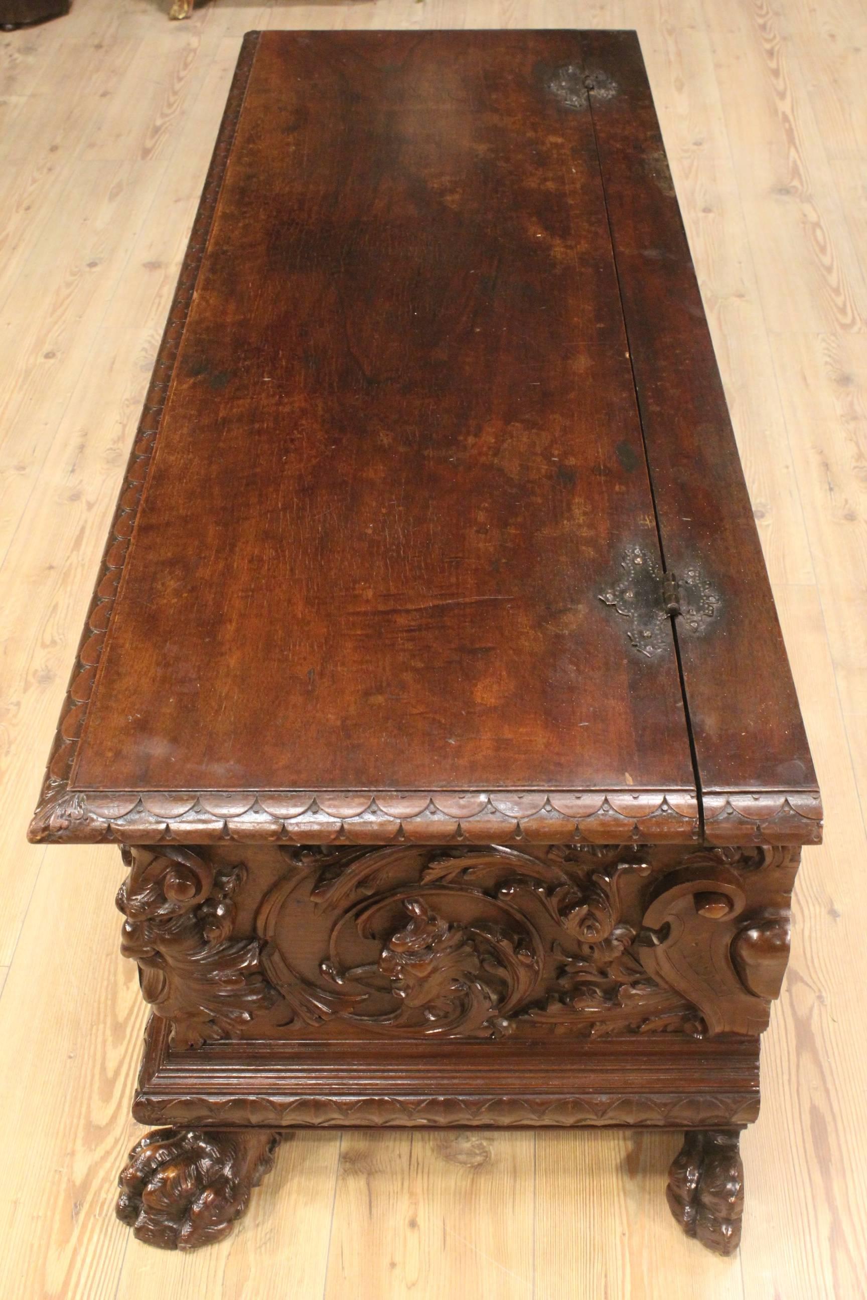 20th Century Italian Carved Chest at 1stDibs