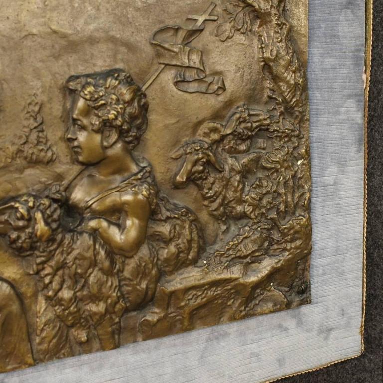 Early 20th Century Religious High-Relief in Bronze For Sale at 1stDibs