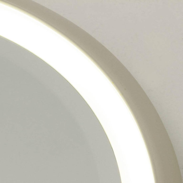 Italian Backlight Round Mirror at 1stDibs