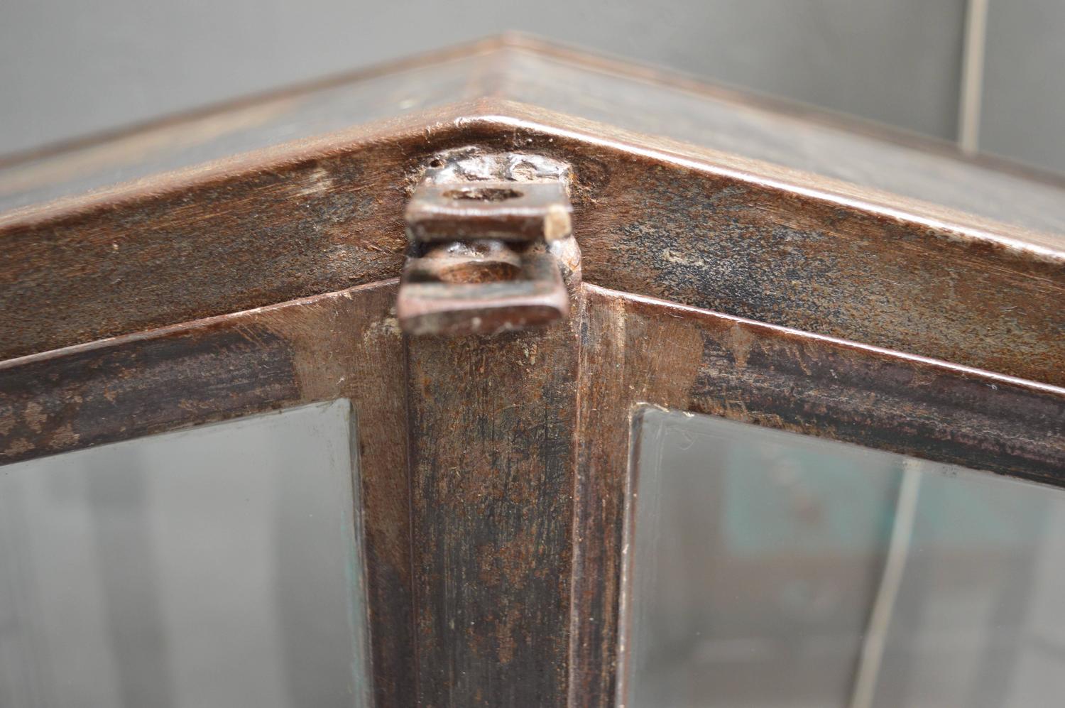 1930s Iron and Glass Vitrine For Sale at 1stdibs
