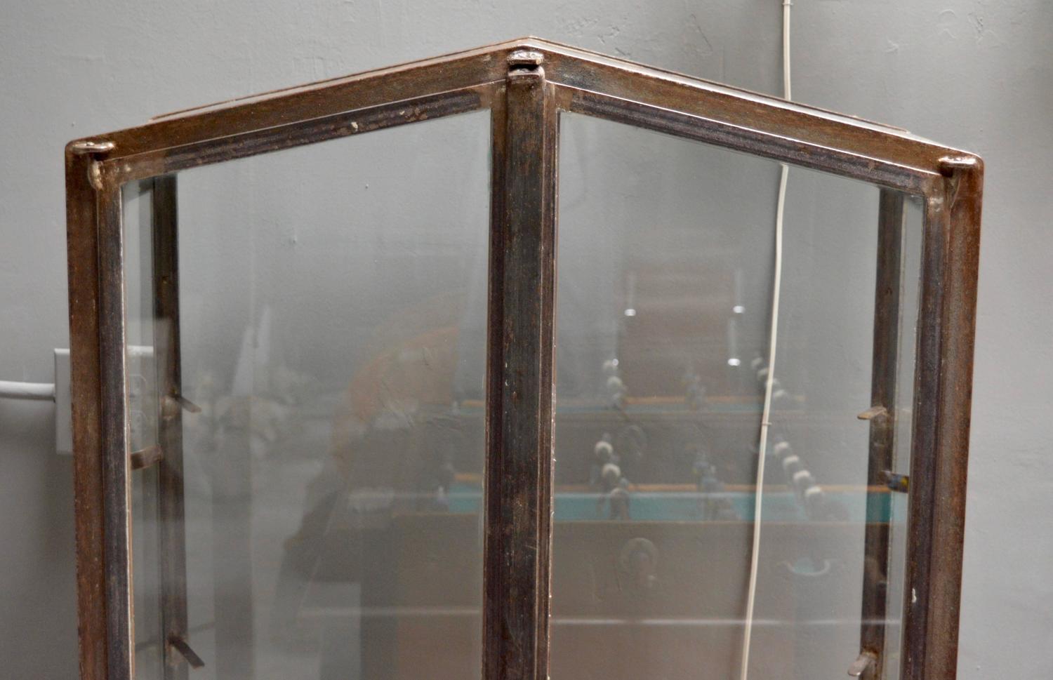 1930s Iron and Glass Vitrine For Sale at 1stdibs