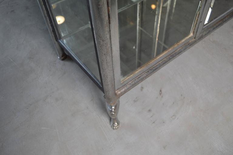 Massive Iron and Glass Vitrine at 1stDibs
