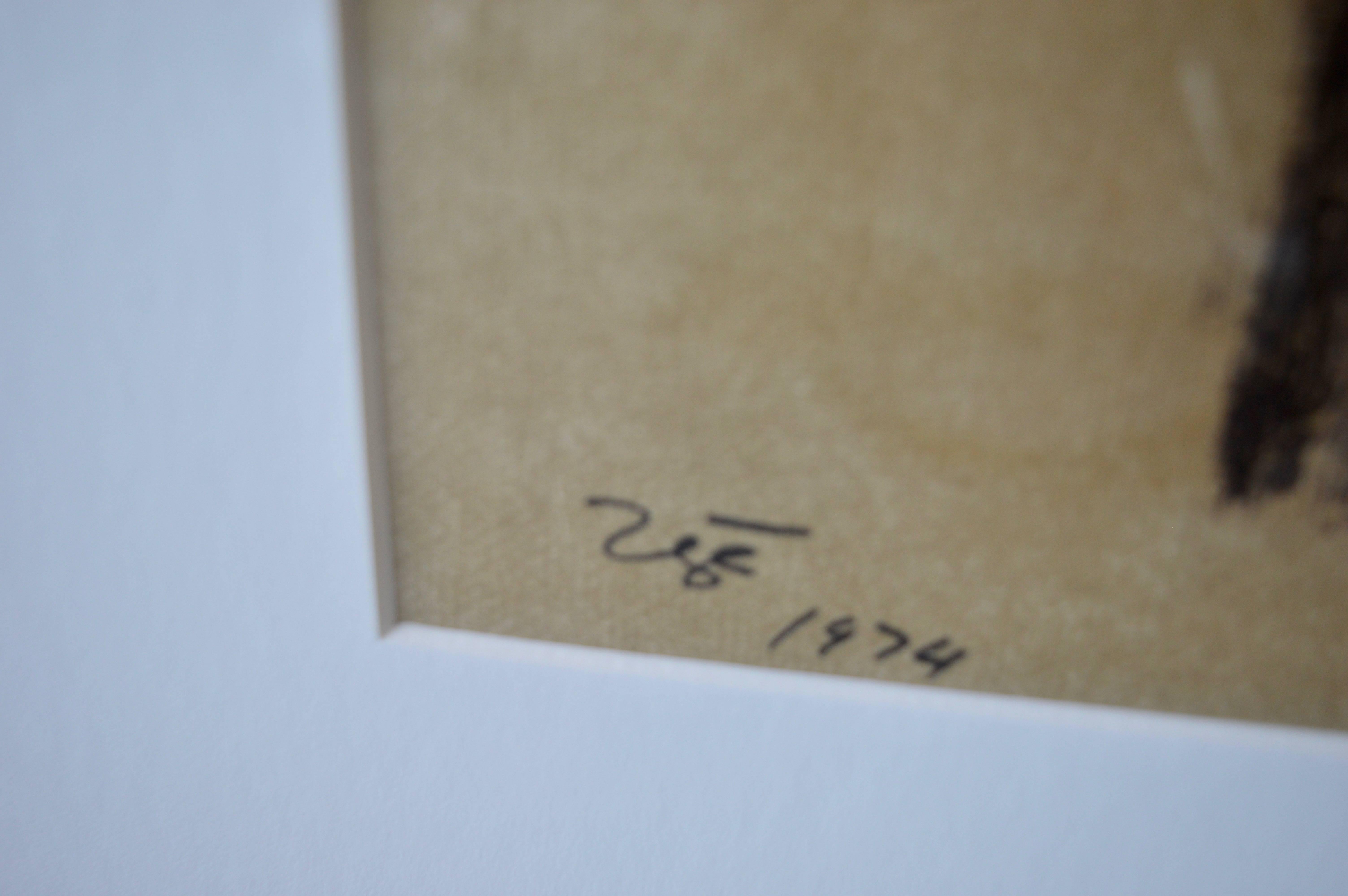 Charcoal Drawing Dated 1972 at 1stDibs