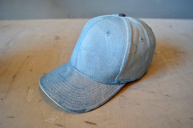 Blue Ceramic Baseball Cap For Sale at 1stDibs