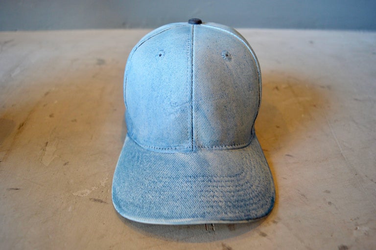 Blue Ceramic Baseball Cap For Sale at 1stDibs