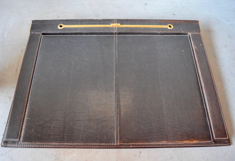 Rare Gucci Snake Skin Desk Set For Sale at 1stDibs