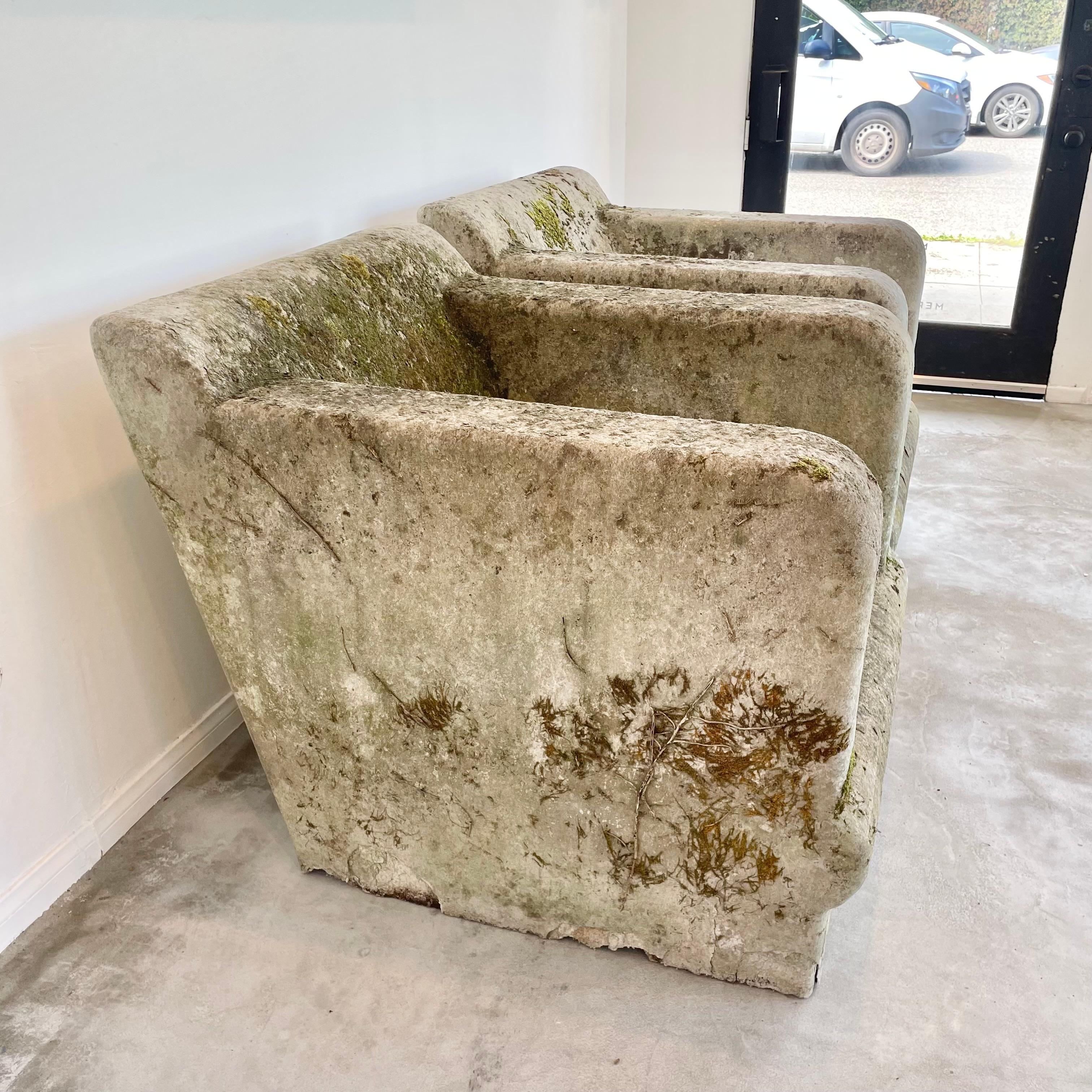 Pair of Sculptural Concrete Club Chairs, 1940s Belgium at 1stDibs ...