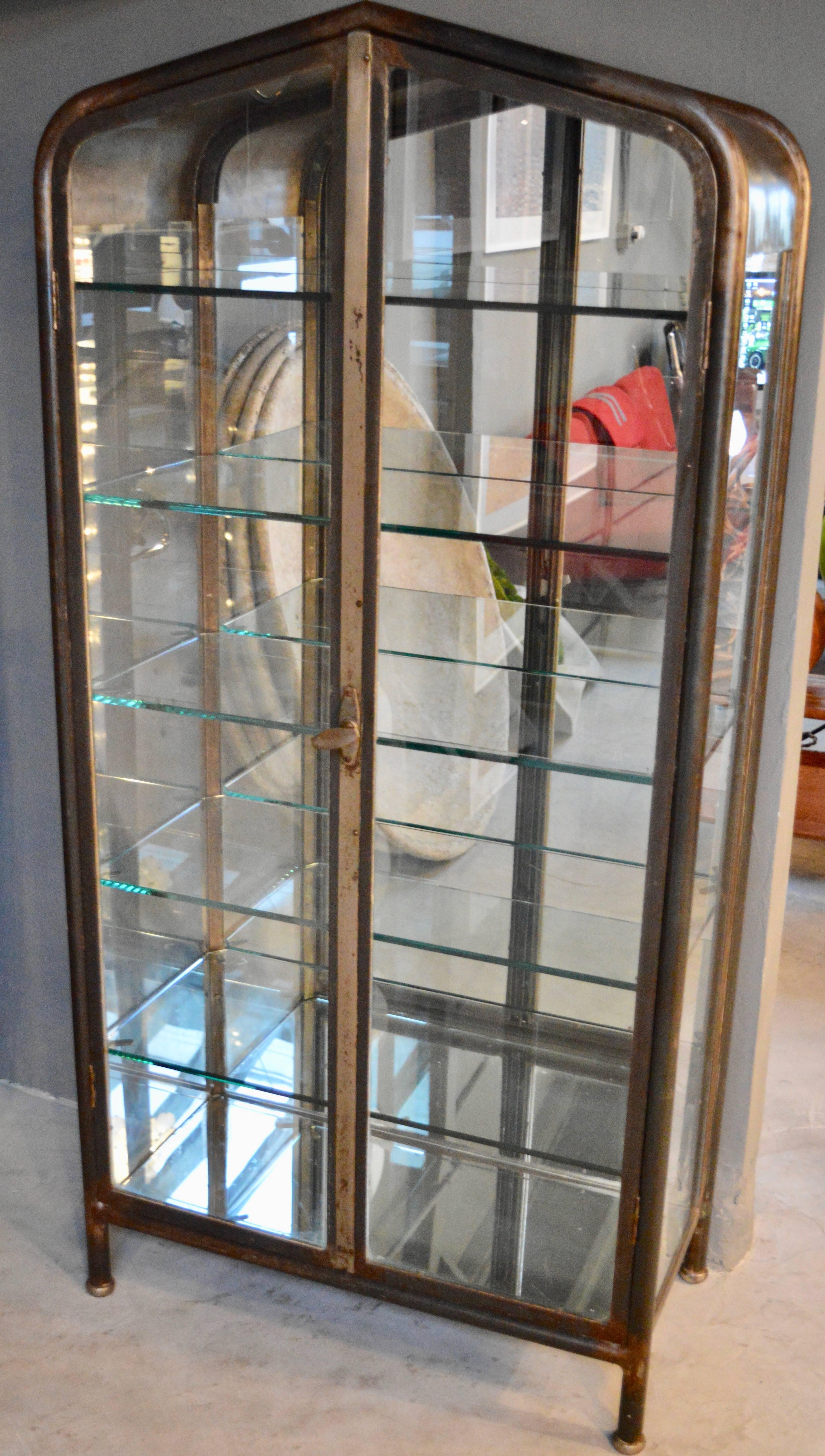 Large Iron and Glass Vitrine at 1stDibs | glass vitrines, vitrine large ...