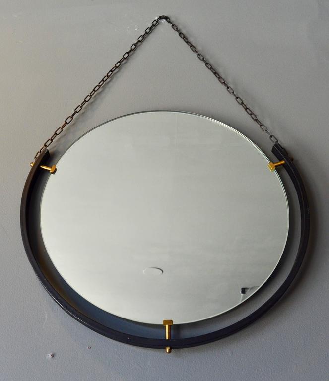 Set of Round Italian Floating Mirrors For Sale at 1stDibs