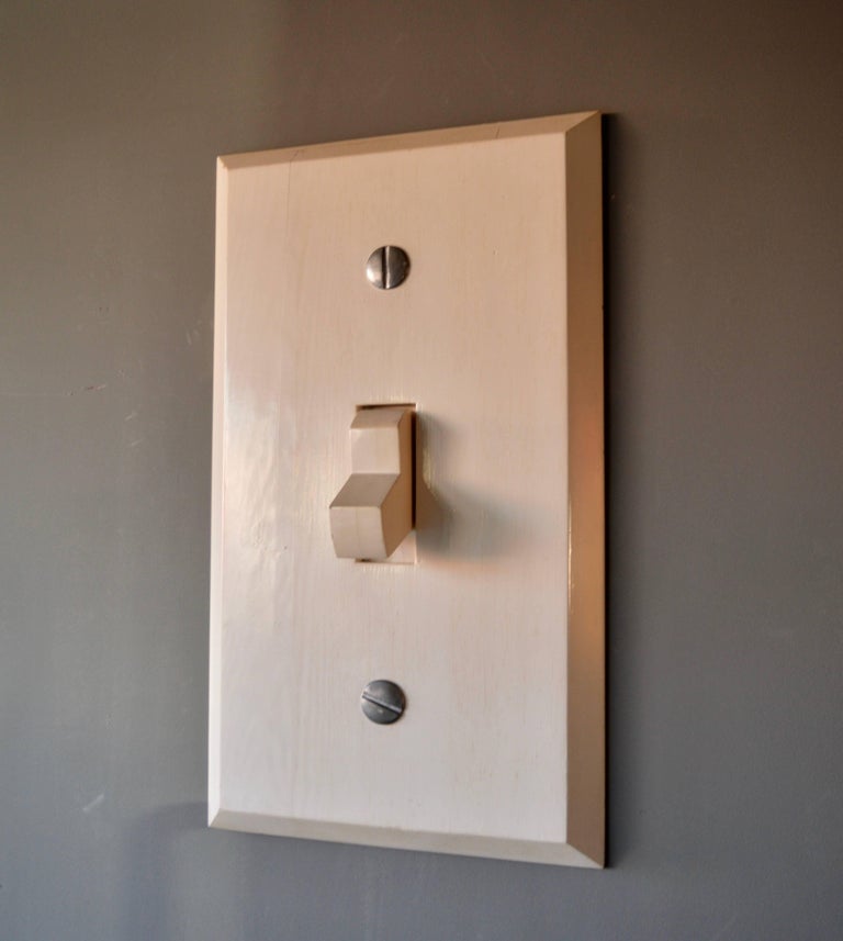 Monumental Handmade Wood Pop Art Light Switch For Sale at 1stdibs