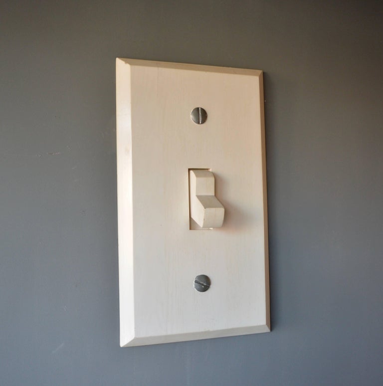 Monumental Handmade Wood Pop Art Light Switch For Sale at 1stdibs