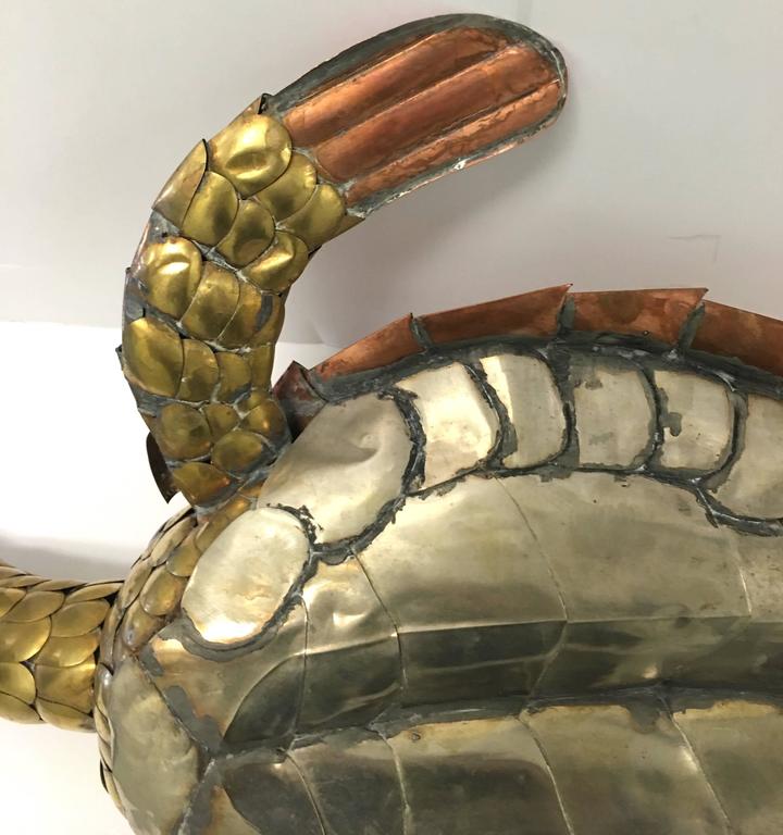 Sergio Bustamante Mixed Metal Sea Turtle For Sale at 1stdibs