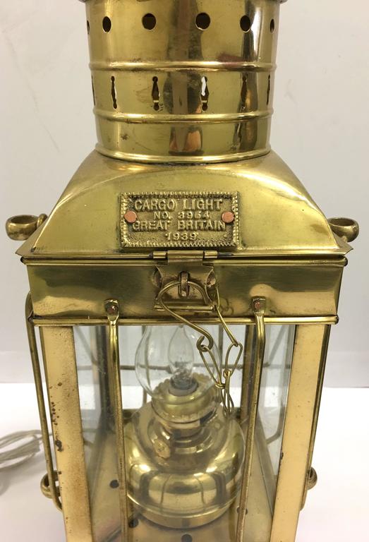 1939 Great Britain Brass Cargo Ship Lantern Lamp at 1stDibs | cargo ...