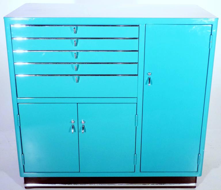 Karl Baisch Medical Sideboard or Cabinet, Metal and Two-Sided from ...