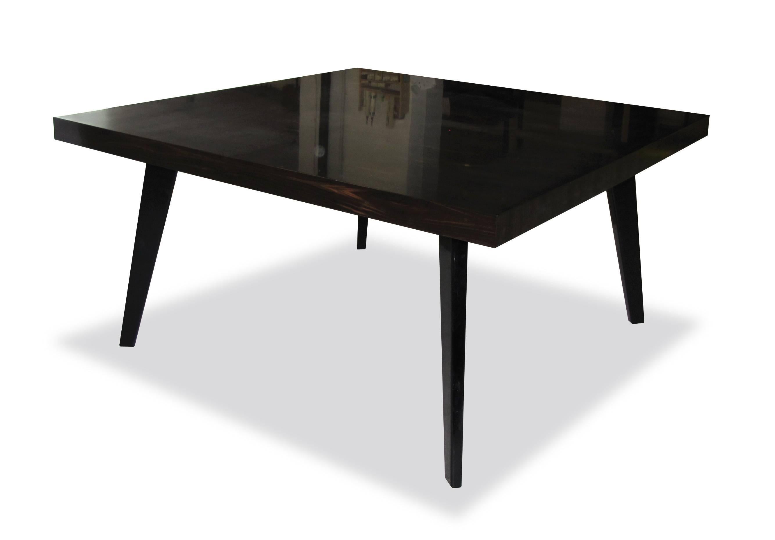 Dom Edizioni Italian Ebony Wood Elliptical Dining Table For Sale at 1stDibs