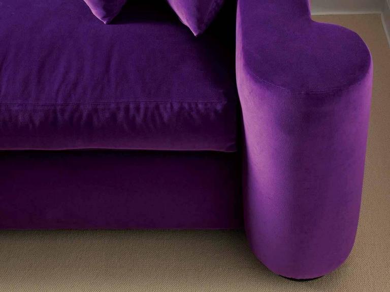 Italian Modern Winnie 2 seater Velvet curvilinear Lounge by Dom ...