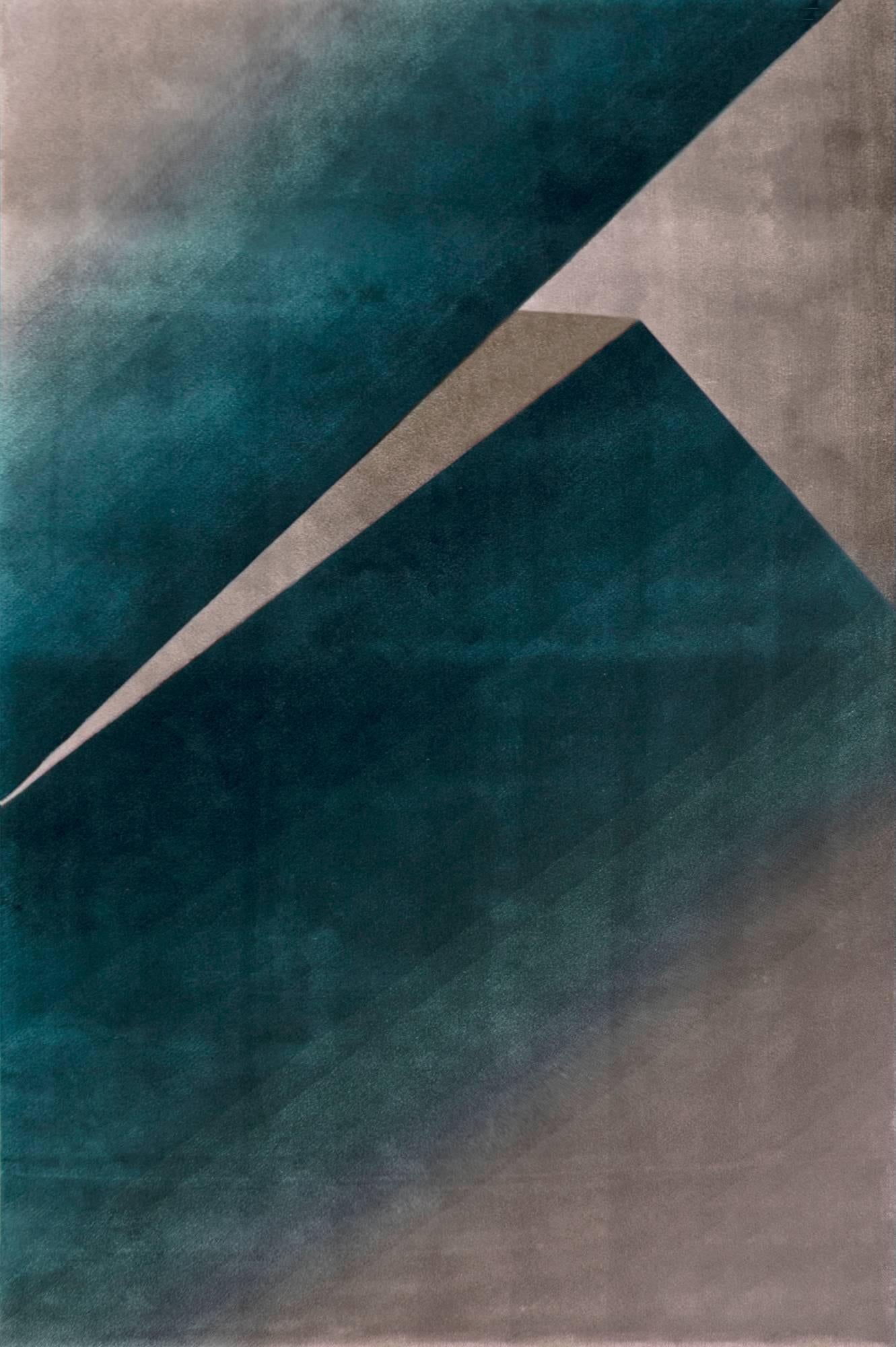 European Spielberg Tencel Abstract Modern Rug For Sale at 1stDibs