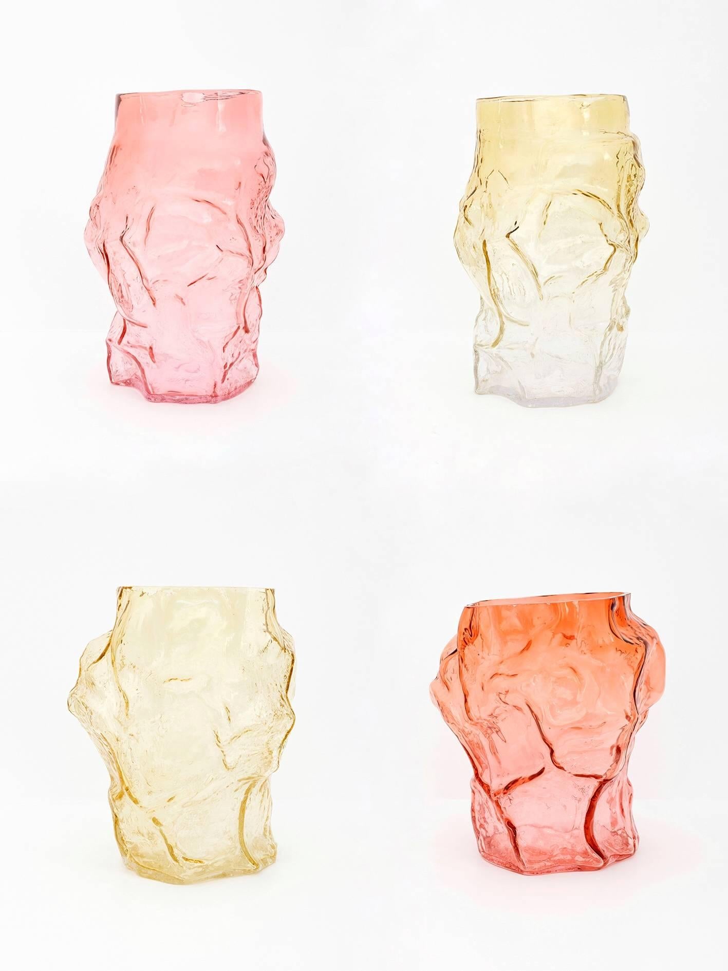 Mountain Vase by FOS For Sale at 1stDibs | fos vase, fos glass vase