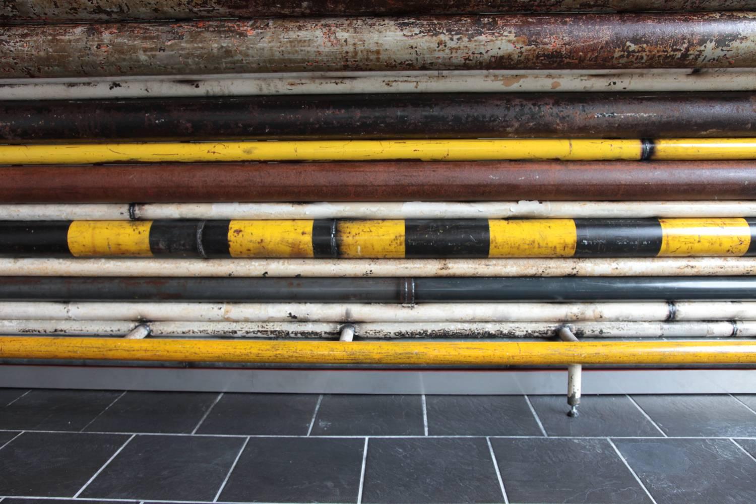 One of a Kind Piet Hein Eek Bar Made Out of Old Pipes and Stainless ...