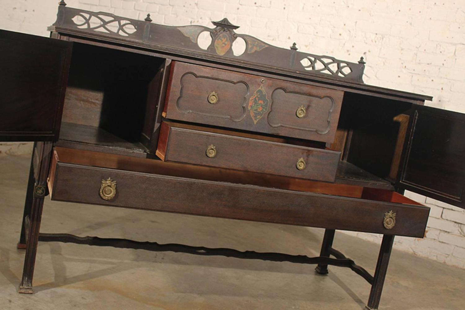 Charles P. Limbert Arts and Crafts Furniture Co. Art Deco Chinoiserie ...