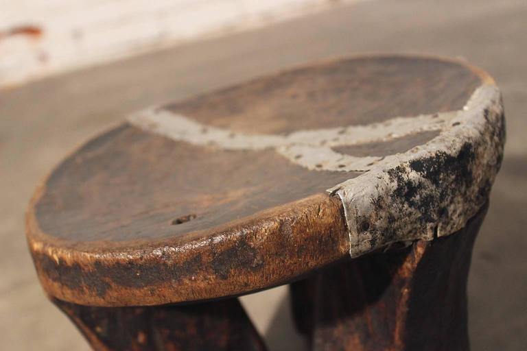 Antique Hand-Carved African Three-Legged Wooden Stool at 1stdibs Antique Hand-Carved African Three-Legged Wooden Stool at 1stdibs