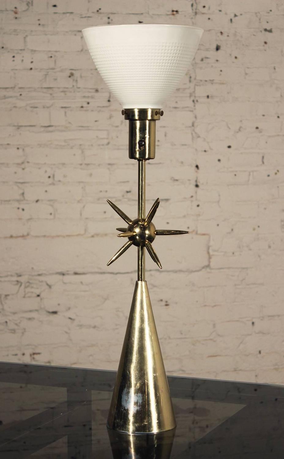 Mid-Century Sputnik Table Lamp by Laurel Lighting with Original Shade ...