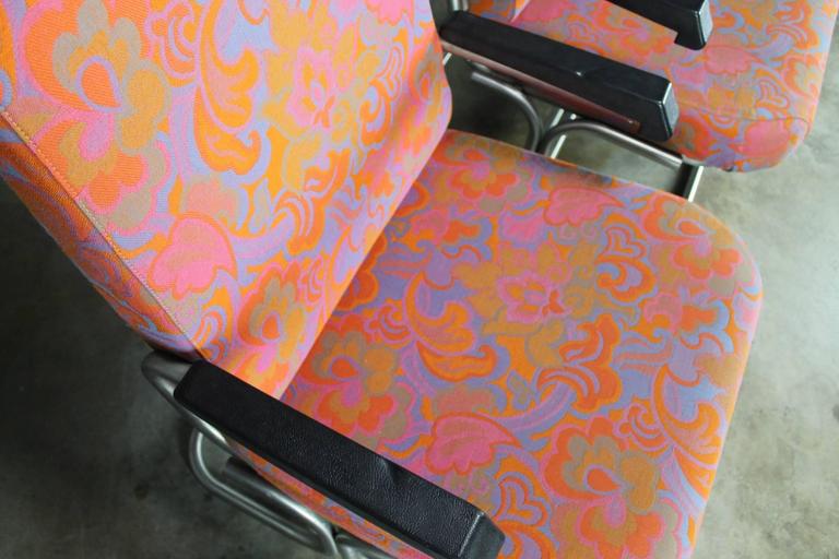 Vintage Mid-Century Modern Pullman Train Car Folding Lounge Chairs a ...