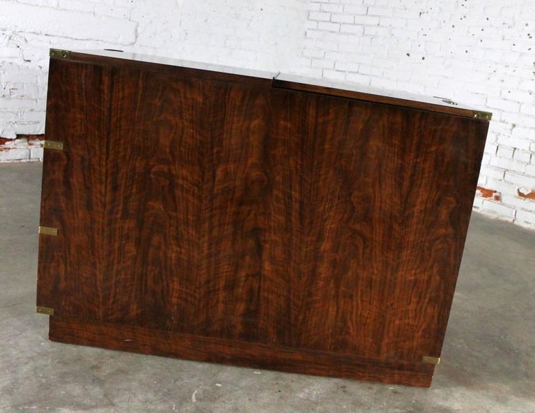 Campaign Style Chest Type Drexel Dry Bar Vintage, Mid-Century at 1stDibs